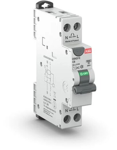 B16 Aardlek Automaat ABB HAF smal B16/0,03 - 123GroepenKast.nl